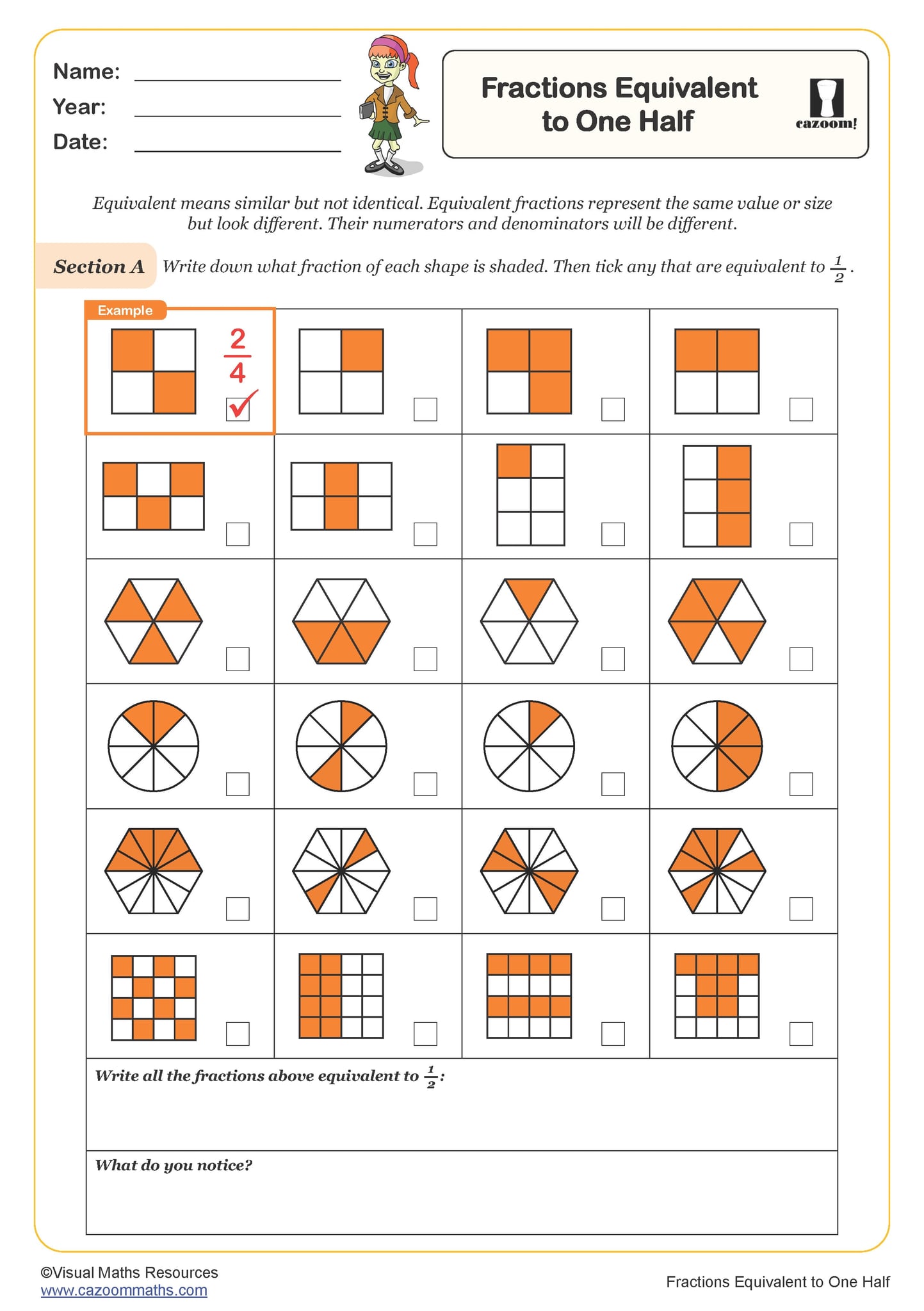 Fractions, Decimals and Percentages (A) Worksheet | Fun and Engaging ...