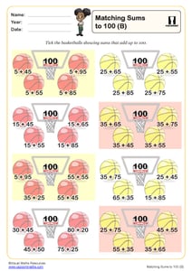 Match the Answers (A) Worksheet | Fun and Engaging Year 1 PDF Worksheets