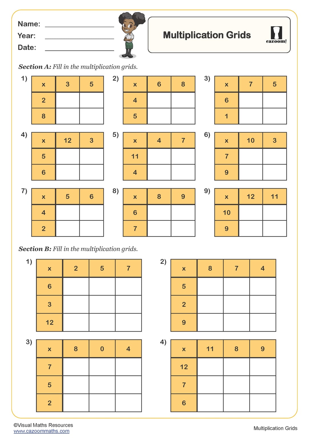 Multiples Worksheet | PDF printable Number Worksheets