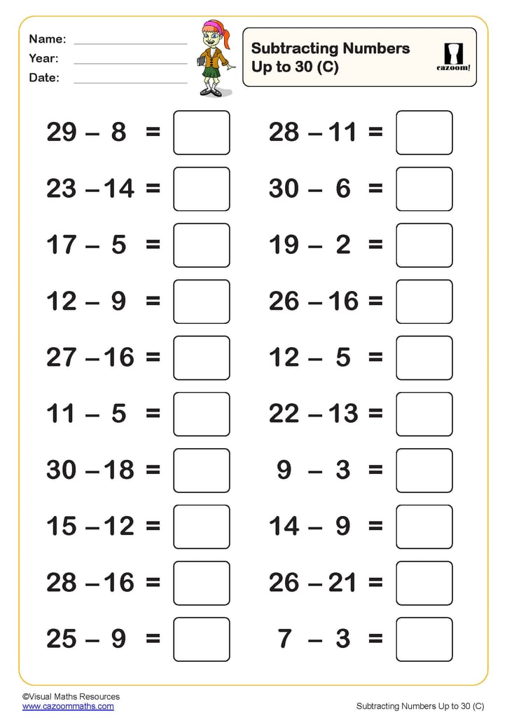 Subtraction Wheels Worksheet (Subtracting up to 4) | Key Stage 1 PDF ...