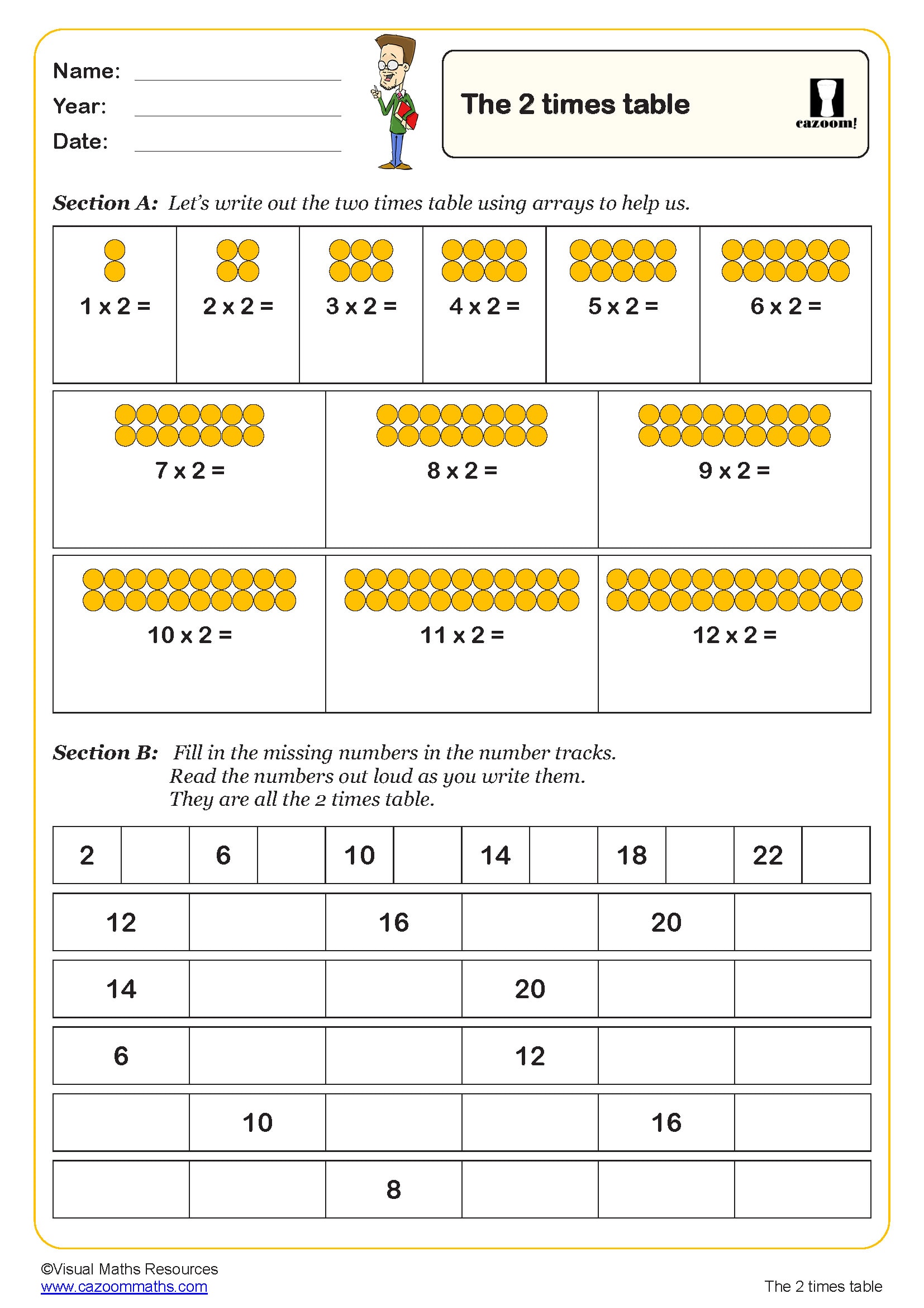 Year 3 Arrays Worksheets | PDF Printable Worksheets