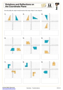 Rotation (C) Worksheet | Cazoom Maths Worksheets