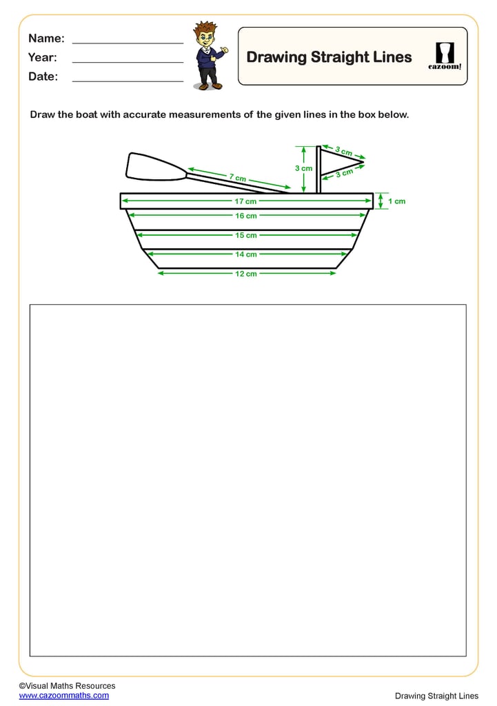 Drawing Straight Lines Worksheet | Fun and Engaging Year 3 PDF Worksheets