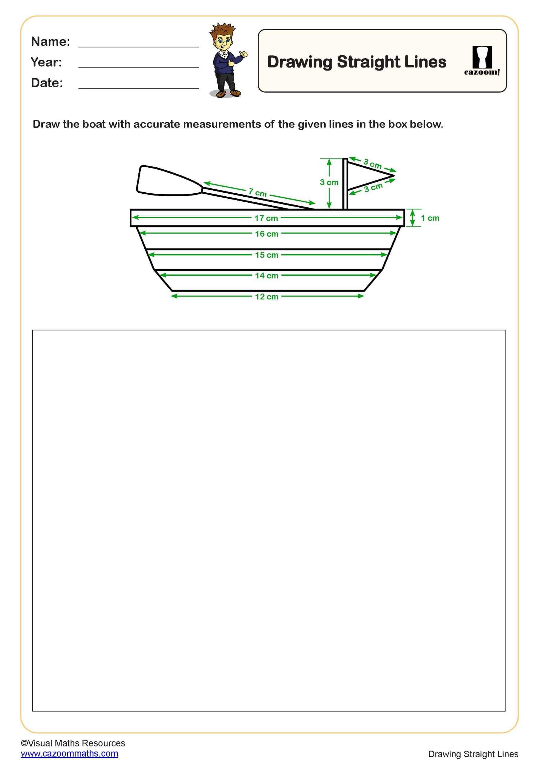 Drawing Straight Lines Worksheet | Fun and Engaging Year 3 PDF Worksheets
