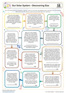 Our Solar System - Discovering Size Worksheet | Fun and Engaging PDF ...