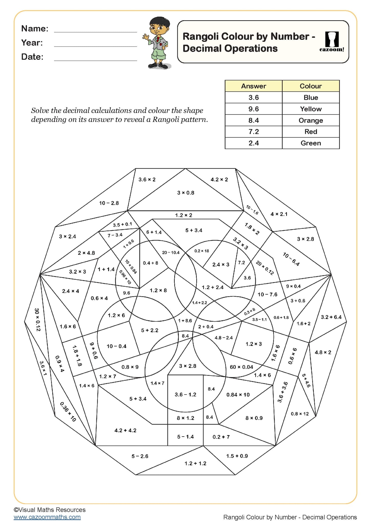 Rangoli Colour by Number - Odd and Even Numbers Worksheet | Fun and ...