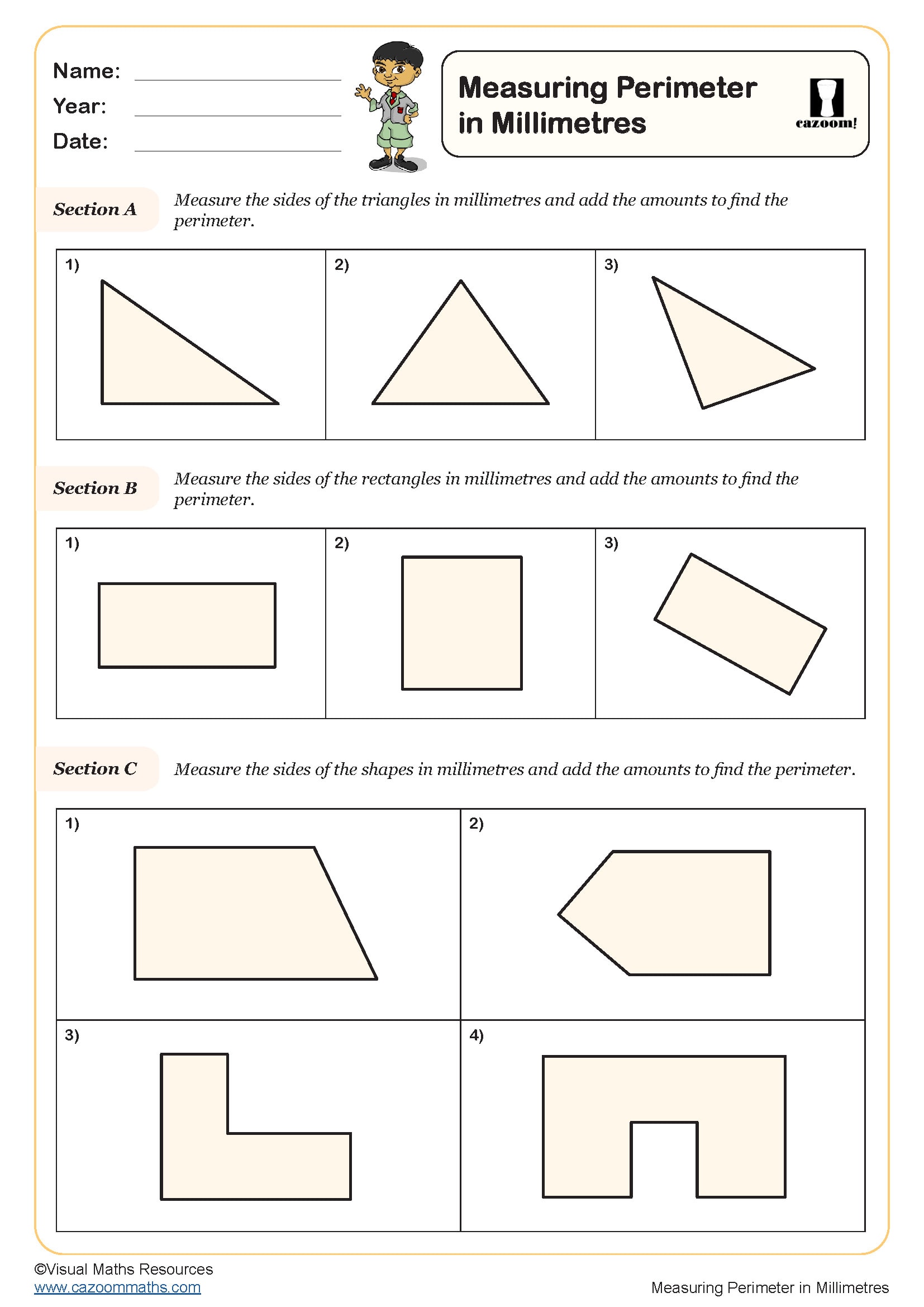 Year 4 Area and Perimeter Worksheets | PDF Printable Worksheets