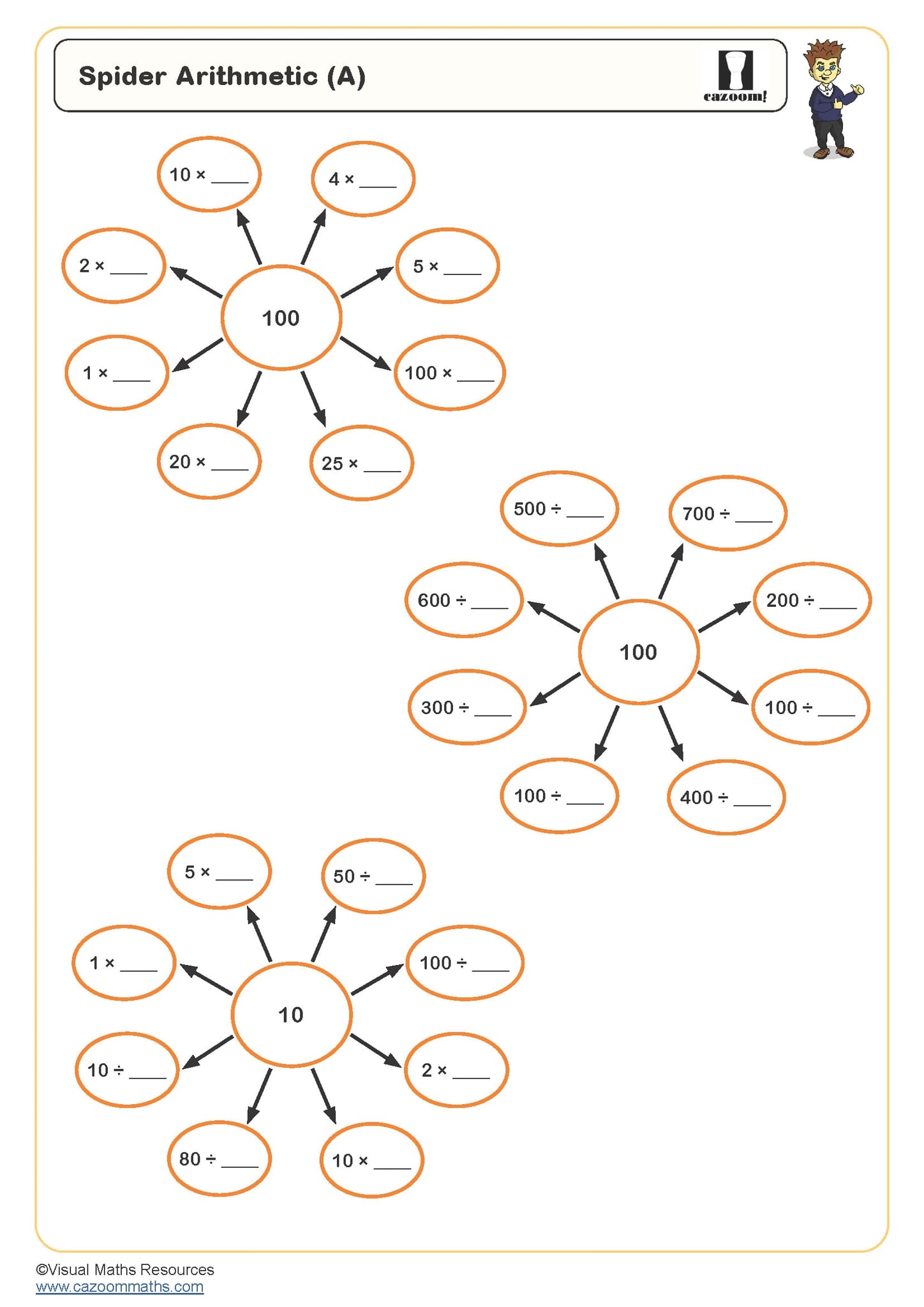 Spider Arithmetic Free Teaching Resources