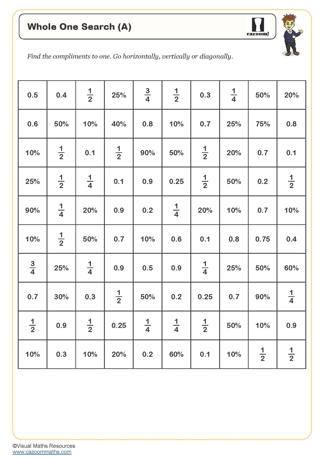 Whole One Search | FREE Teaching Resources