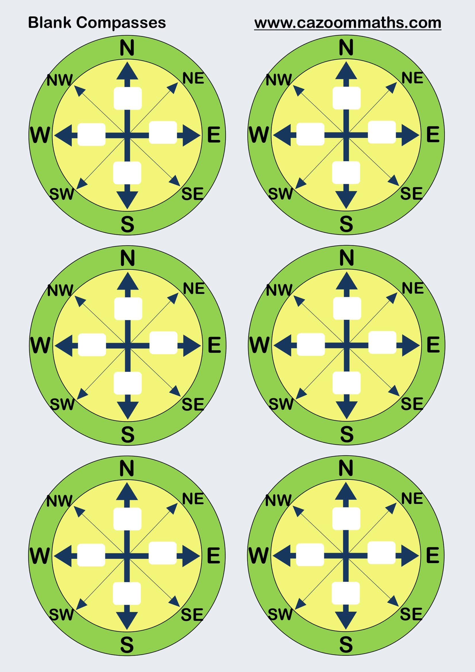 Blank Compasses | FREE Teaching Resources