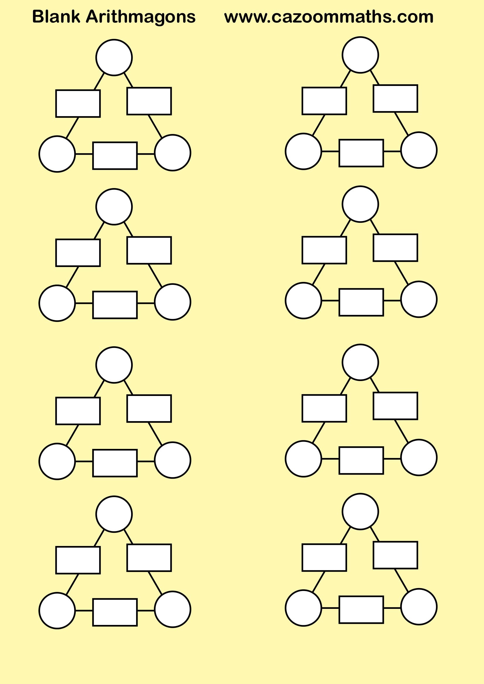 Arithmagons Blank Triangles | FREE Teaching Resources