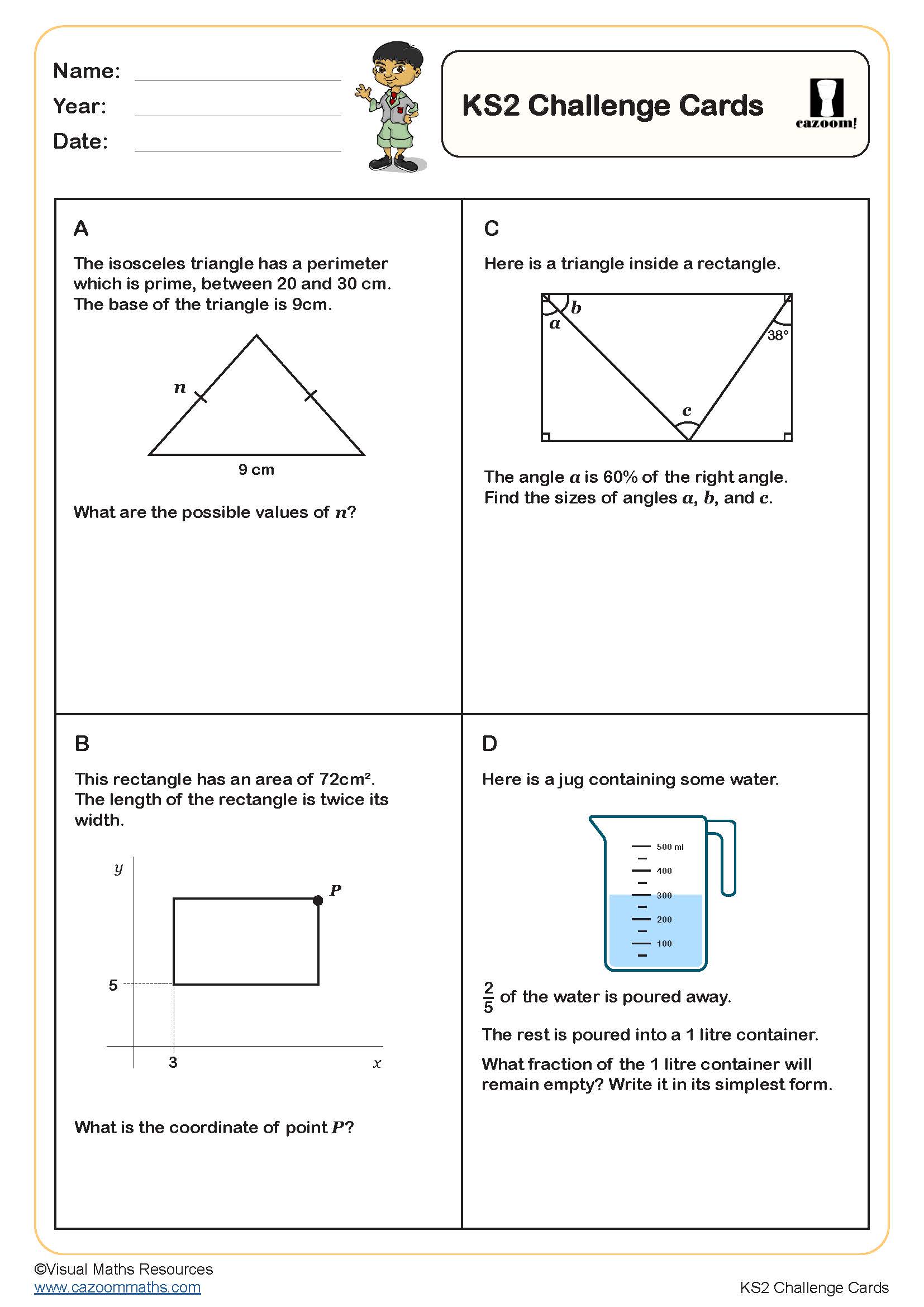 KS2 Challenge Cards Puzzle | FREE Teaching Resources