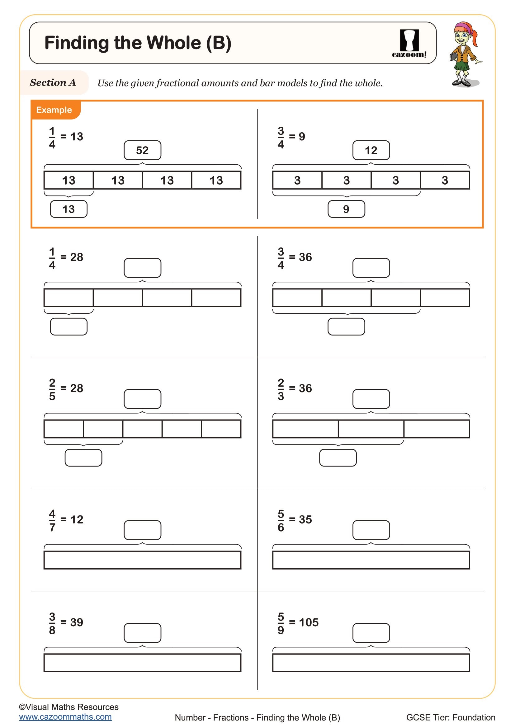 Year 8 Fractions Worksheets | PDF Printable Year 8 Fractions Worksheets