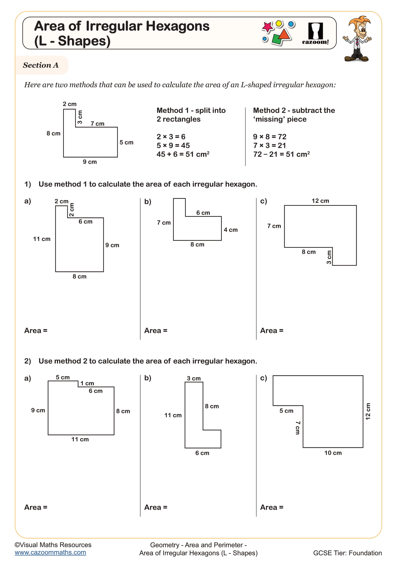 Formula Sheet for Area of 2d Shapes | FREE Teaching Resource