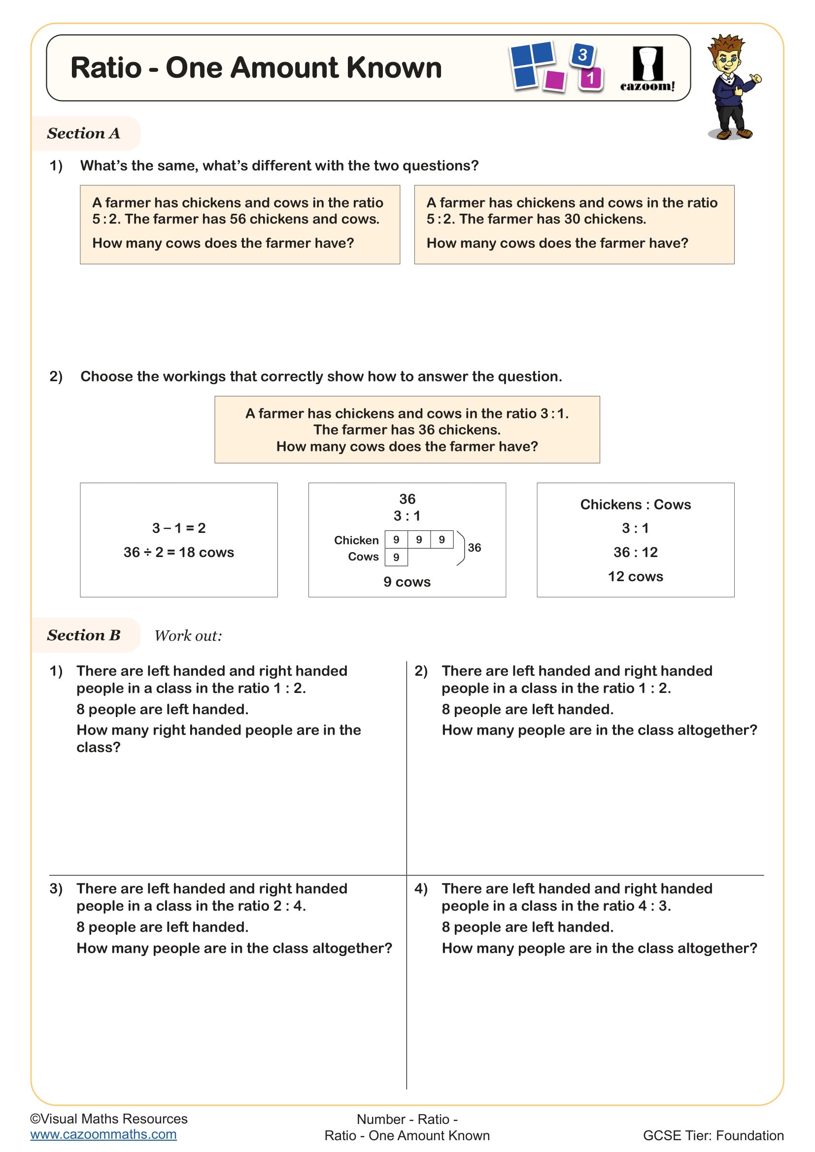 Ratio Worksheets - Printable Simplifying Ratios Worksheets, PDF and ...