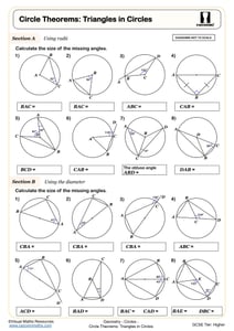Finding Gradients (C) Worksheet | Printable PDF KS3 and KS4 Algebra ...