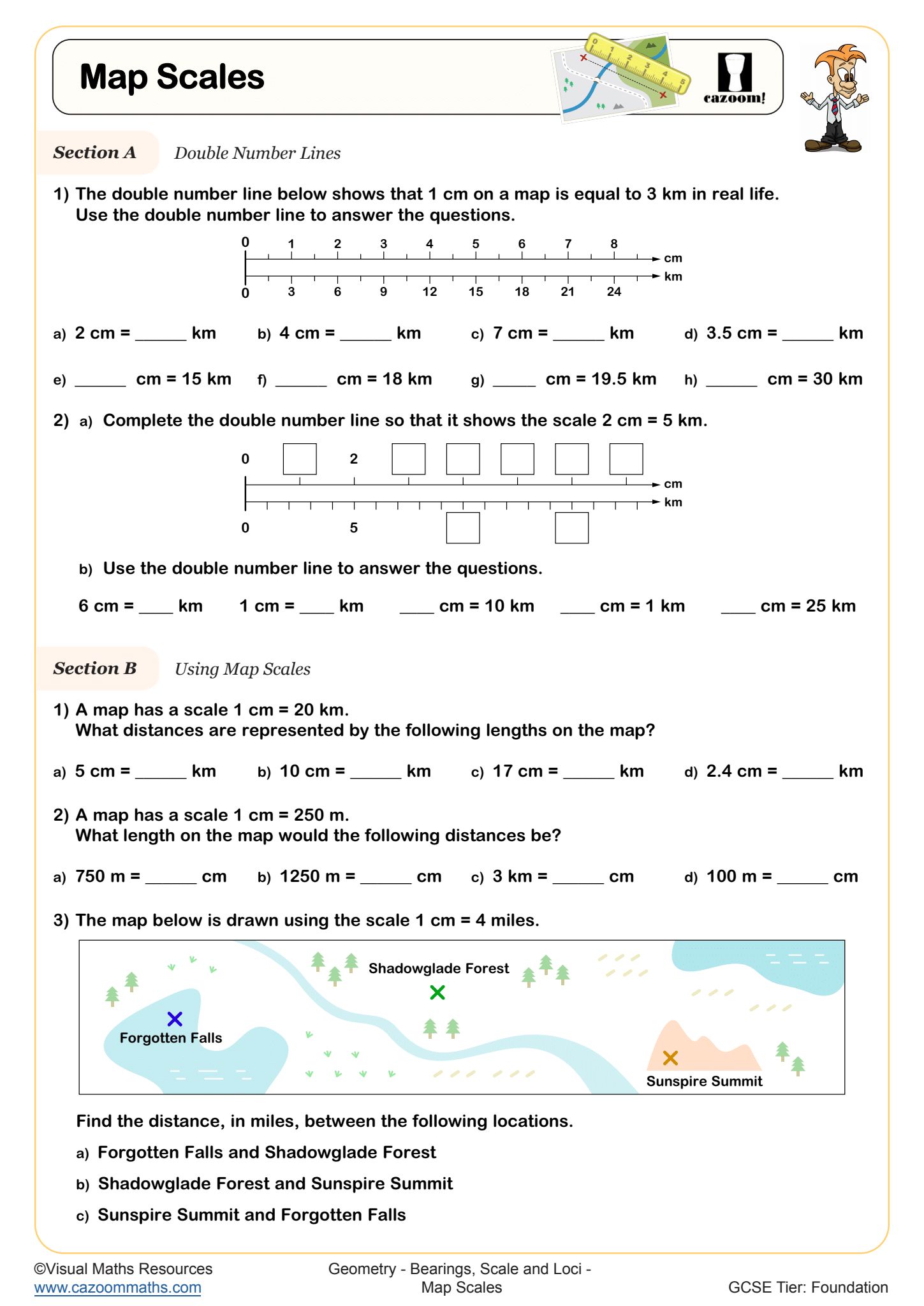 Scale Worksheets Ks3 Ks4 With Answers
