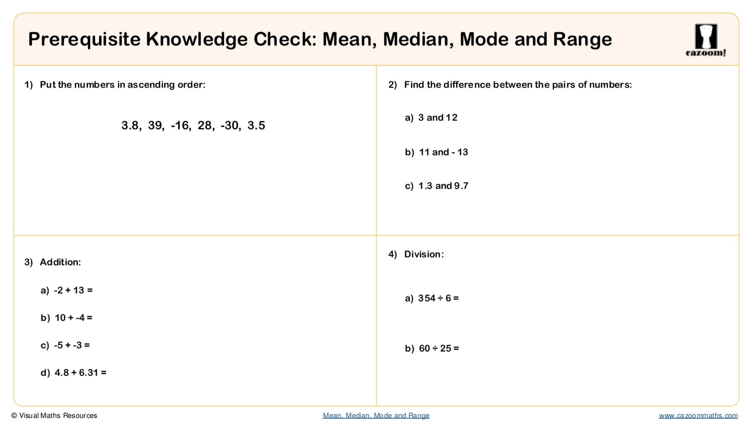 Free Factorising Quadratic Expressions Prerequisite Knowledge Check | Year 10 and Year 11 ...