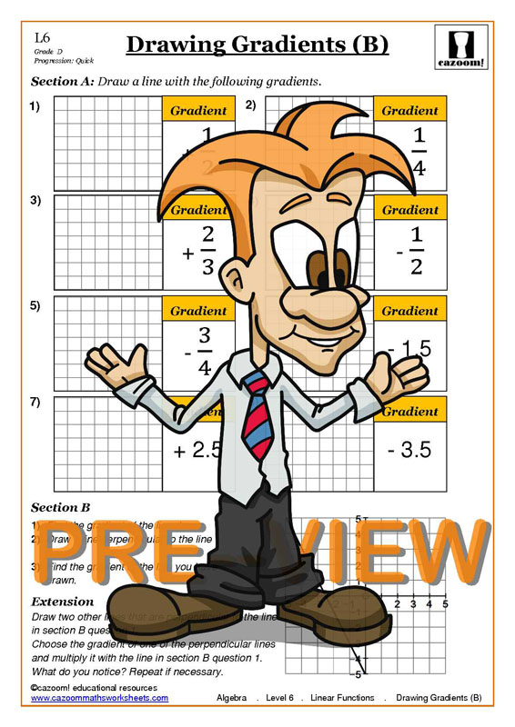 KS3 and KS4 Linear Functions Worksheets | Cazoom Maths Worksheets