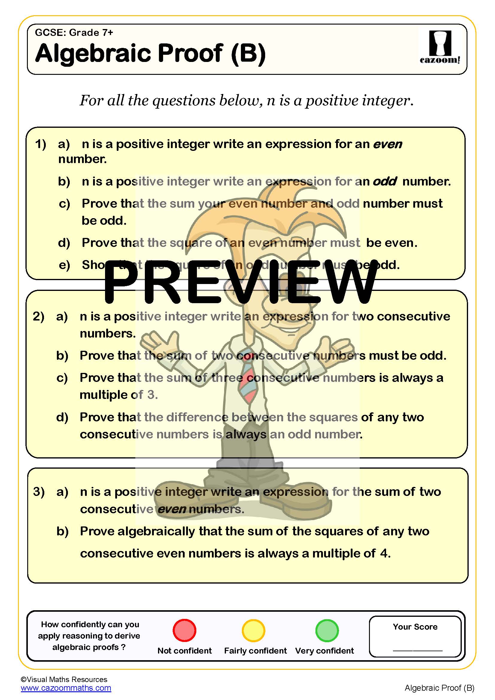 Cazoom Maths Worksheets - Sequences Maths Worksheets