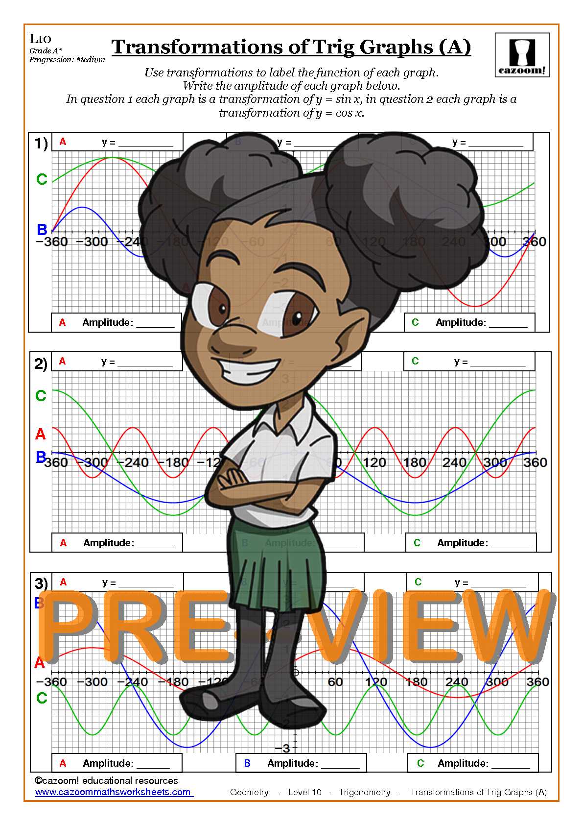 Trigonometry Worksheets with Answers | Maths worksheets