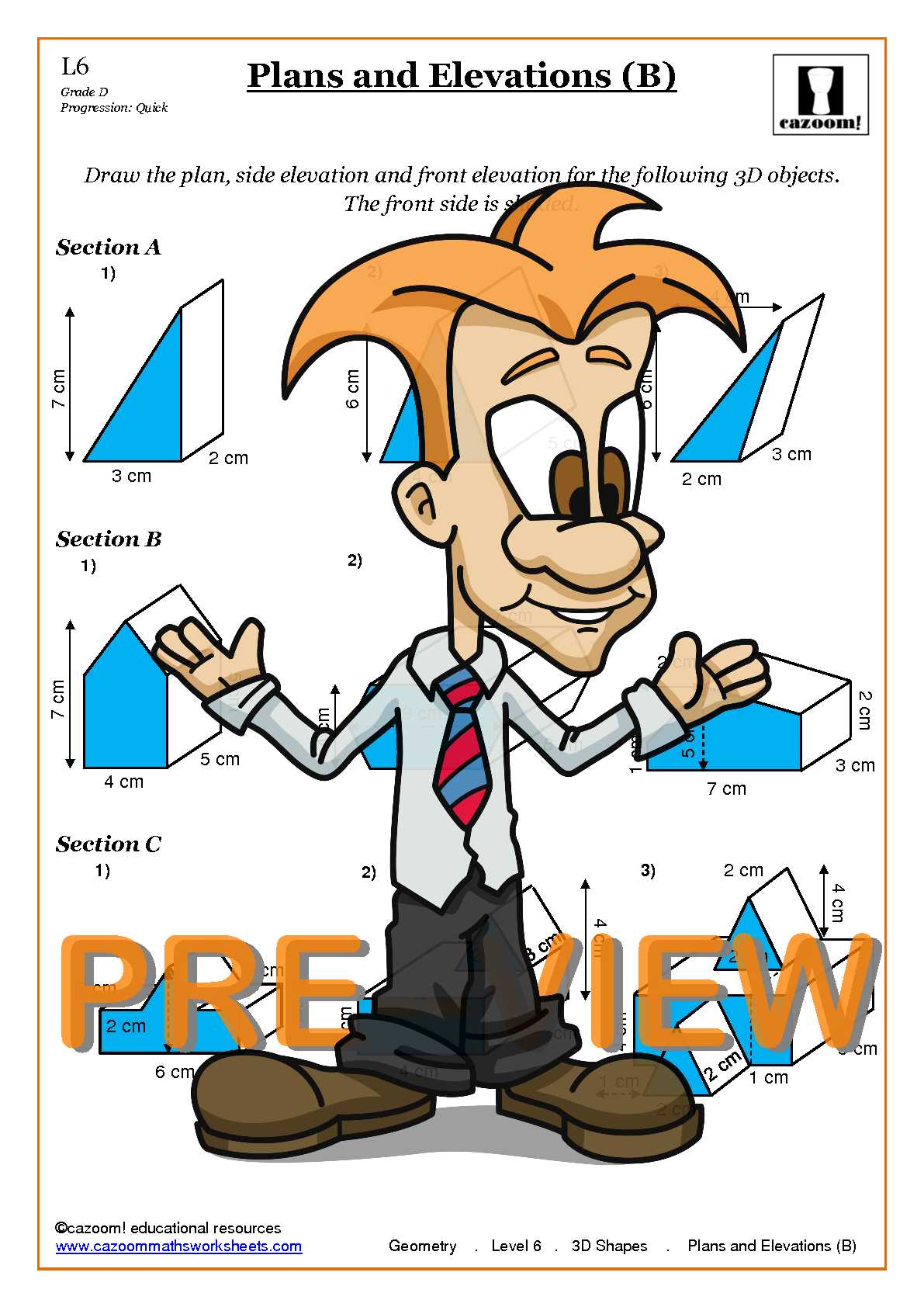 Ks3 Ks4 3d Shapes Worksheets Cazoom Maths Worksheets