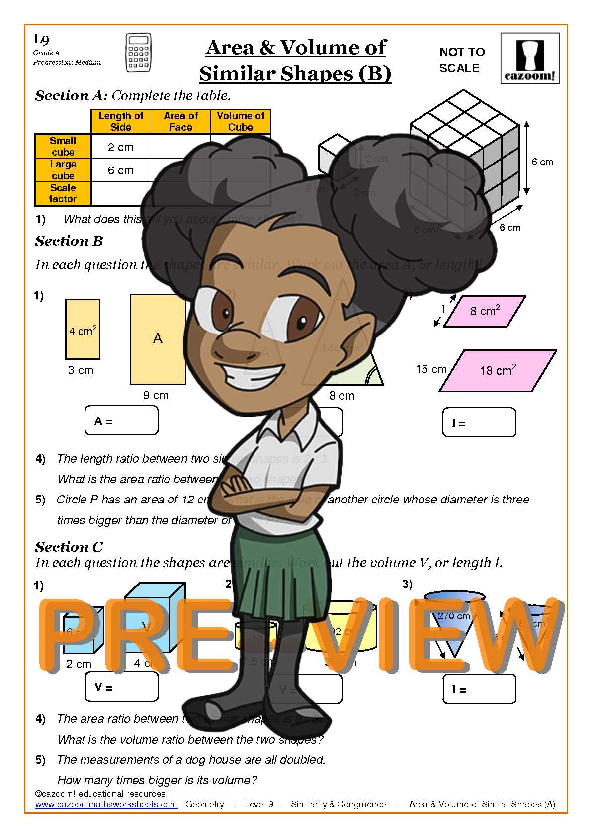 Congruence and Similarity Worksheets | Cazoom Maths Worksheets