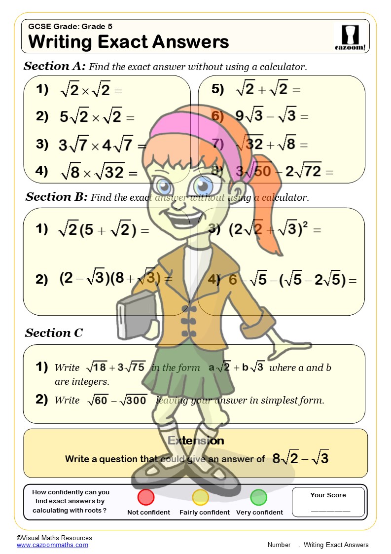 Powers Worksheet KS3 | Laws of Exponents Worksheets