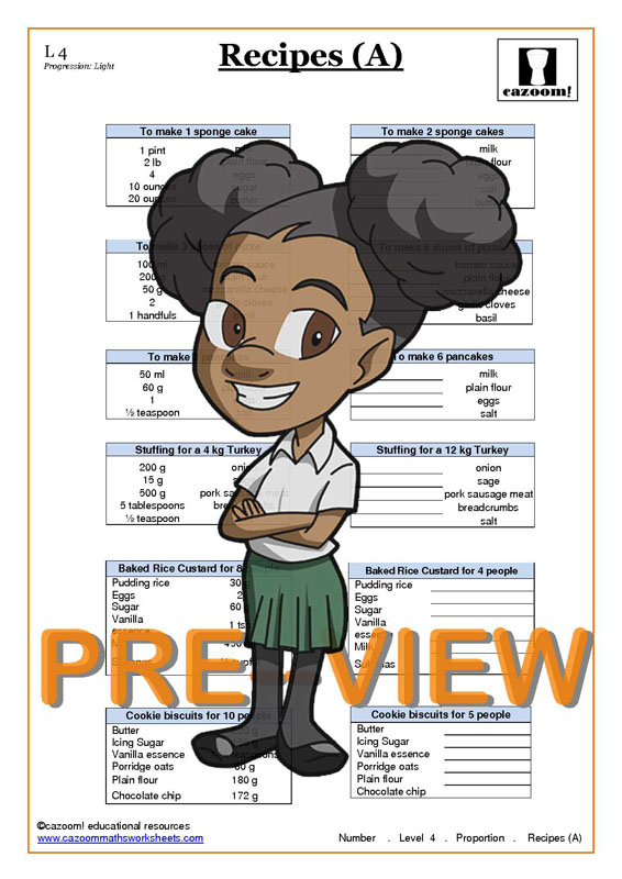 Cazoom Maths Worksheets - Printable Math Worksheets