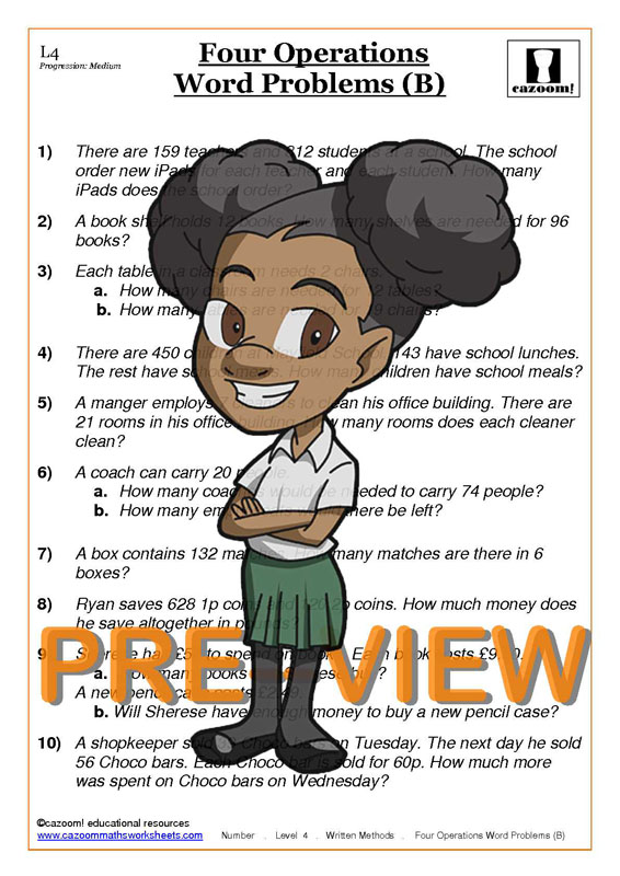 Multiplication and Division Worksheets - Written Methods - Printable ...