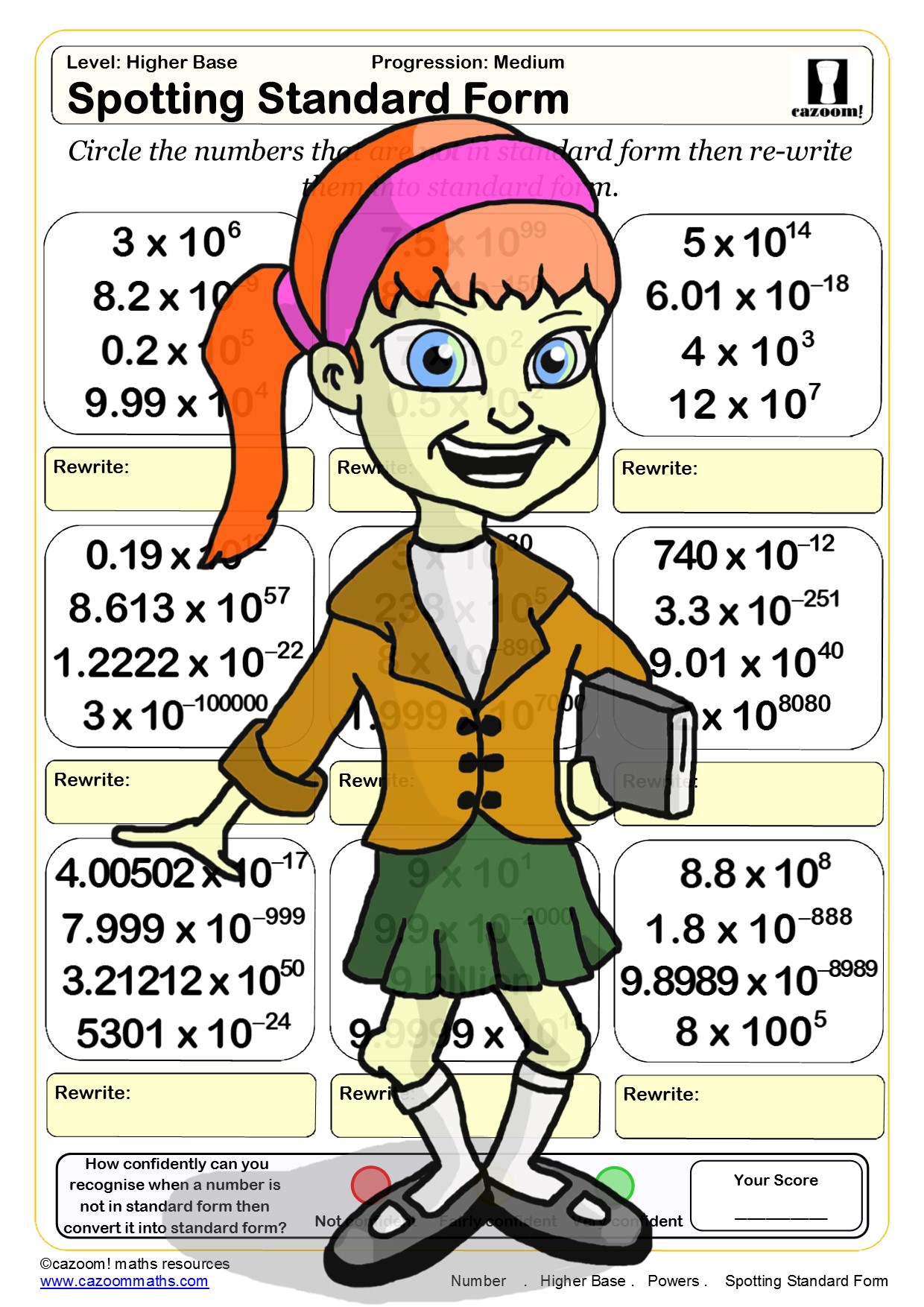 Powers Worksheet KS3 | Laws of Exponents Worksheets
