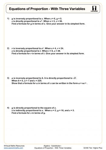 New KS3 and KS4 Maths Worksheets | PDF Worksheets | Cazoom Maths