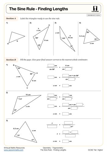 Year 10 Trigonometry Worksheets | PDF Printable Worksheets