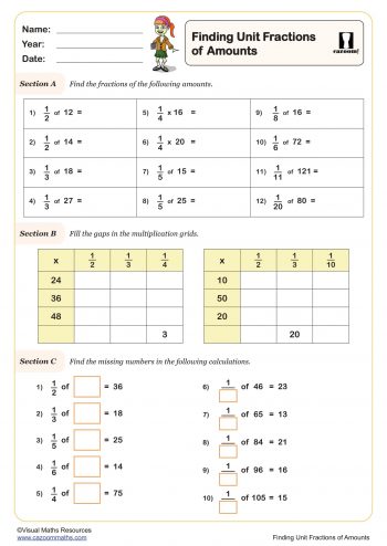 New KS1 and KS2 Maths Worksheets | PDF Worksheets | Cazoom Maths